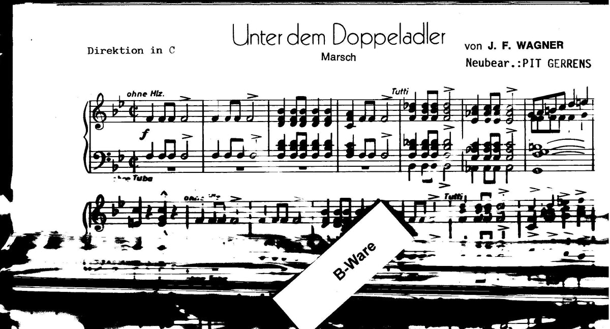 'Unter dem Doppeladler (BLM/B-Ware)' Noten | Default Title